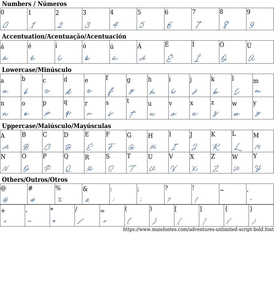 Adventures Unlimited Script Bold Font: Free Download | MaisFontes