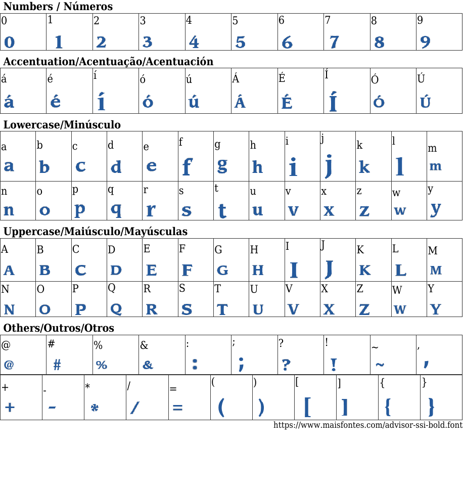 Advisor SSi Bold Font: Free Download | MaisFontes