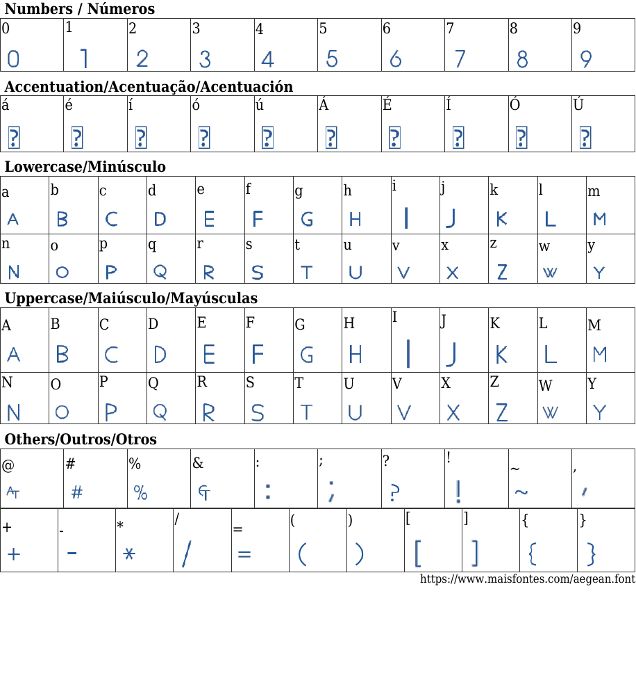 Aegean Font: Free Download | MaisFontes