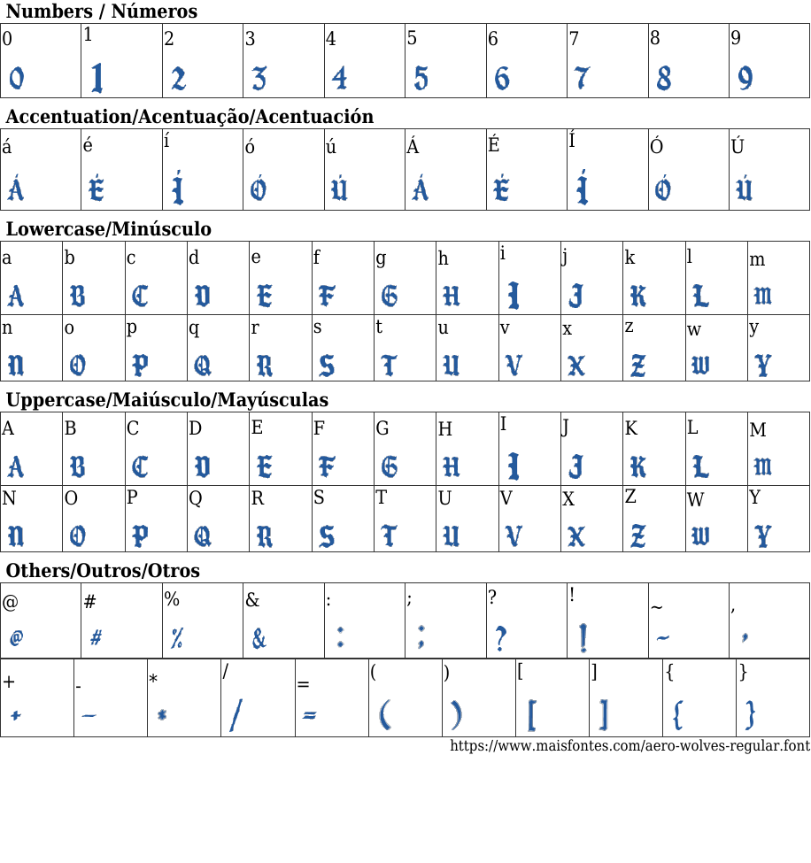Aero Wolves Regular: Free Font Download | MaisFontes