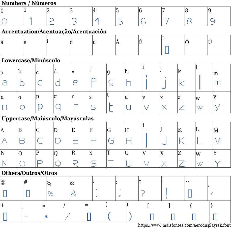Aero Display SSK Font: Free Download | MaisFontes