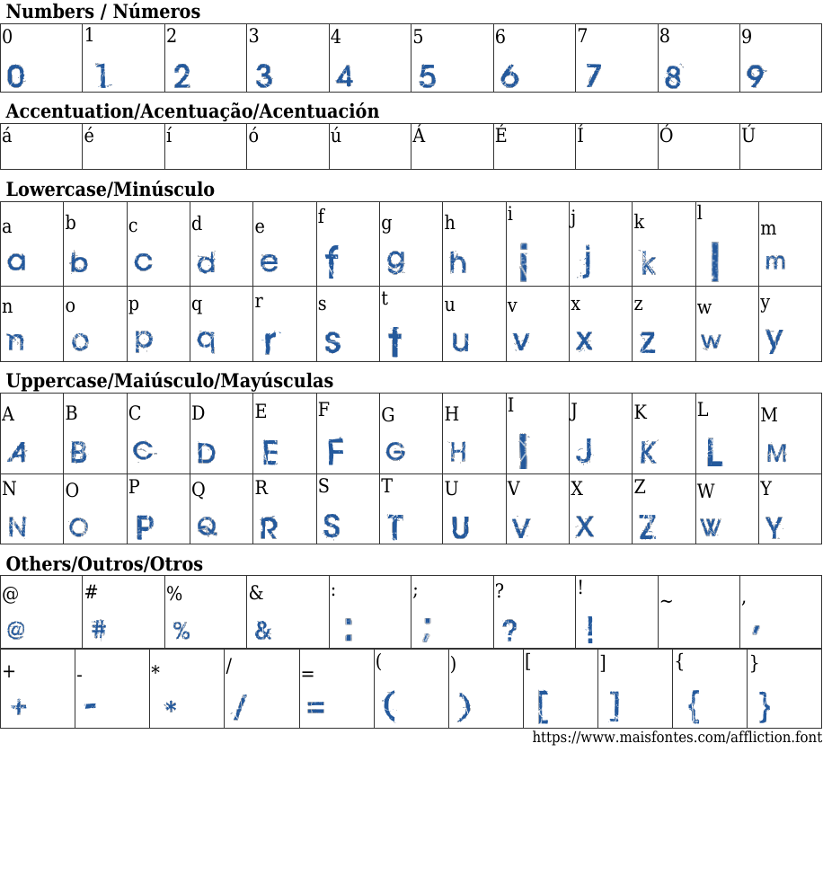 Affliction Font: Free Download | MaisFontes