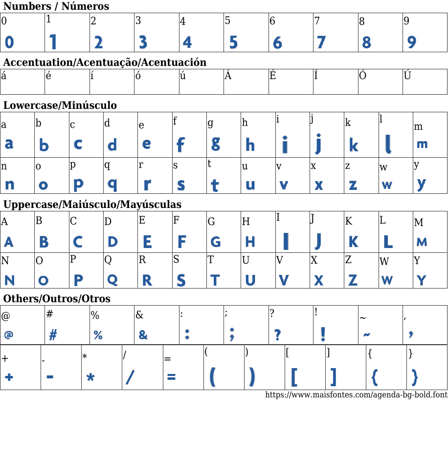 Agenda Bg Bold: Free Font Download | MaisFontes