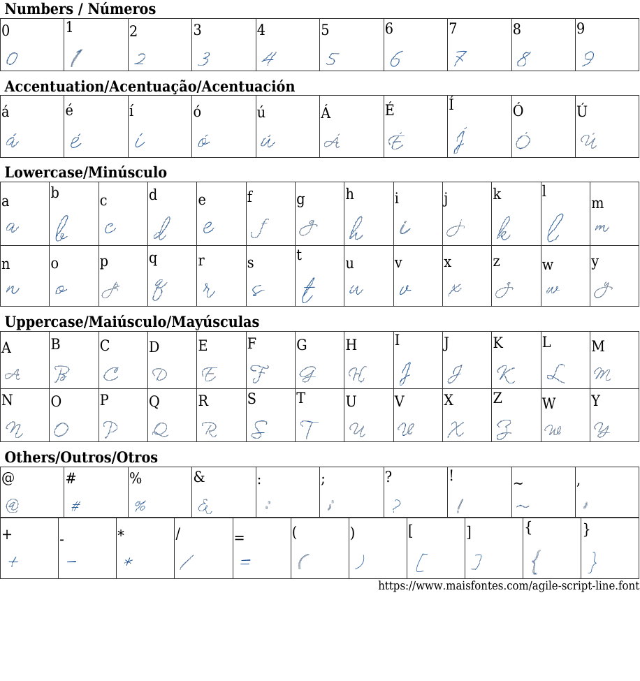 Agile Script Line: Free Font Download | MaisFontes