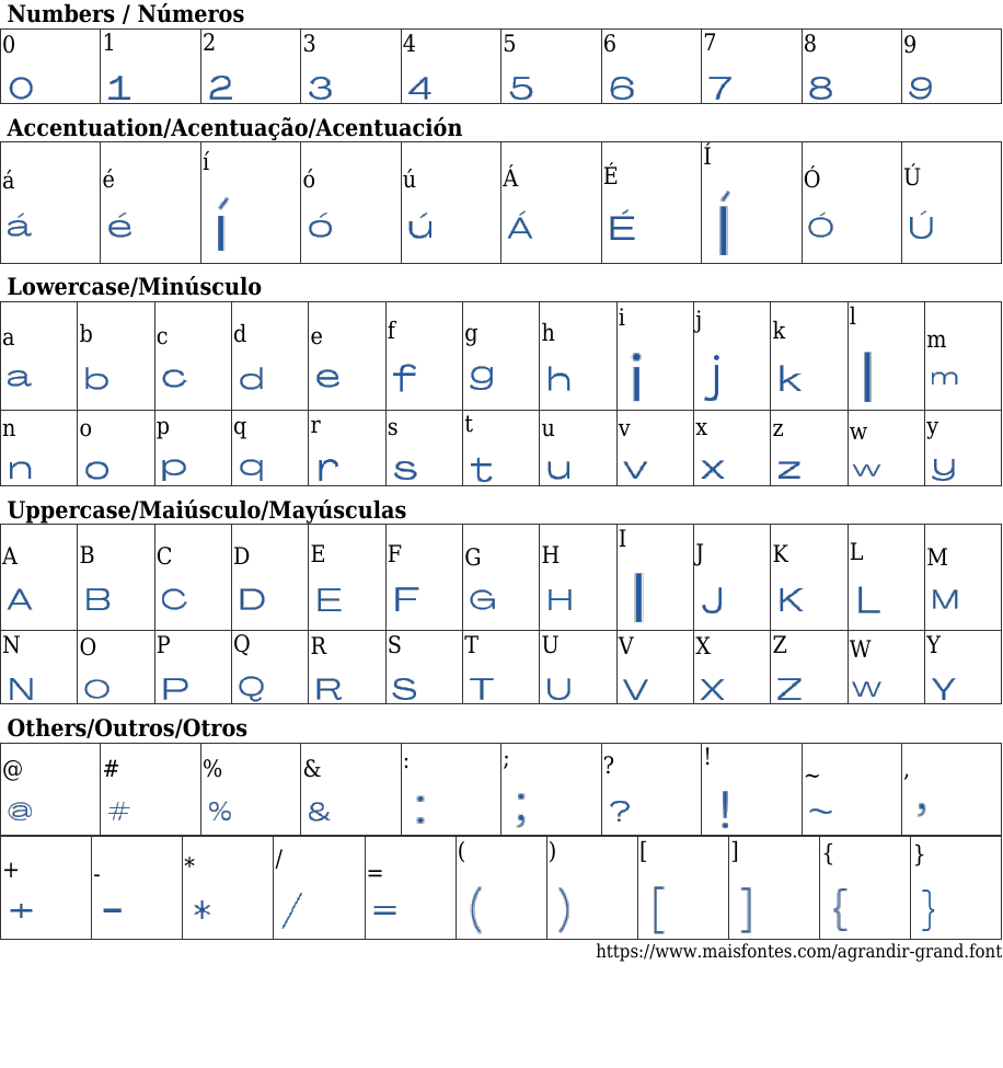 Agrandir Grand: Download Free Font | MaisFontes