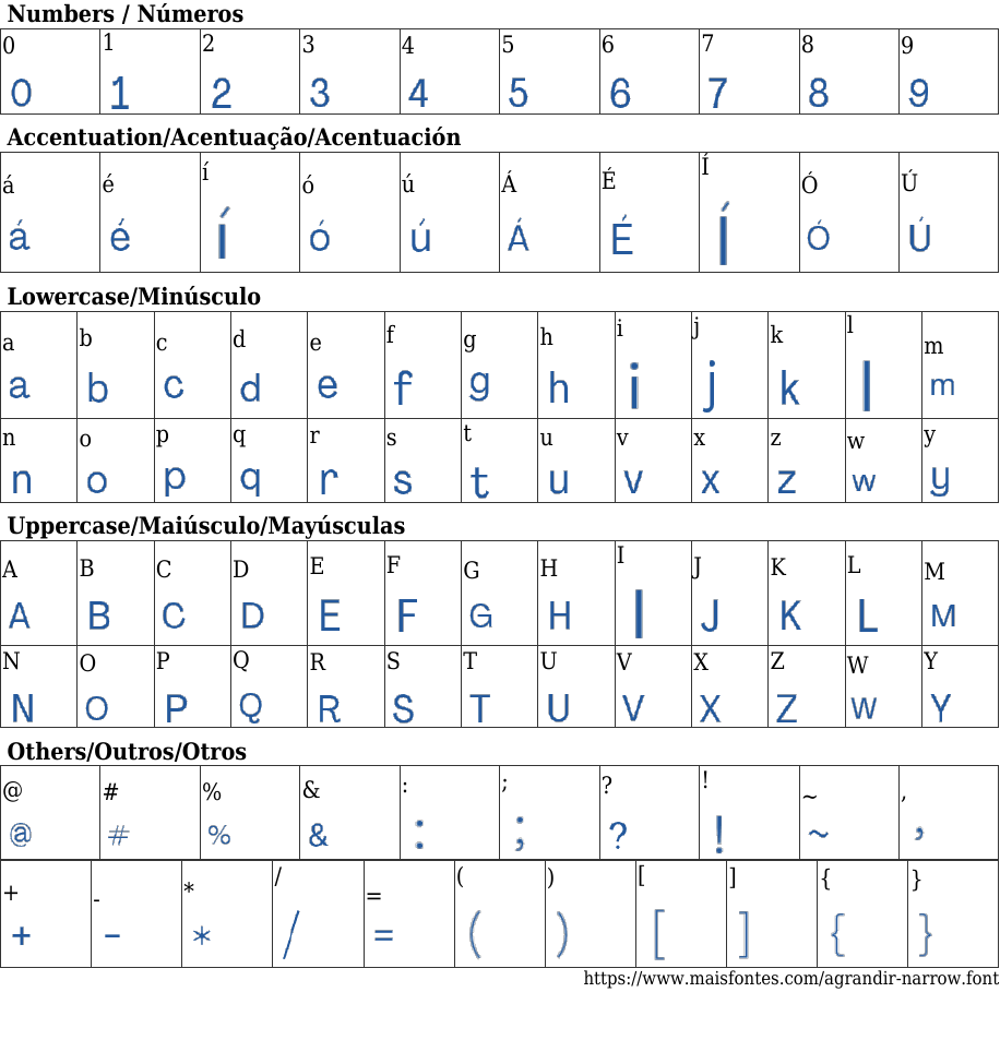 Agrandir Narrow Font: Free Download | MaisFontes