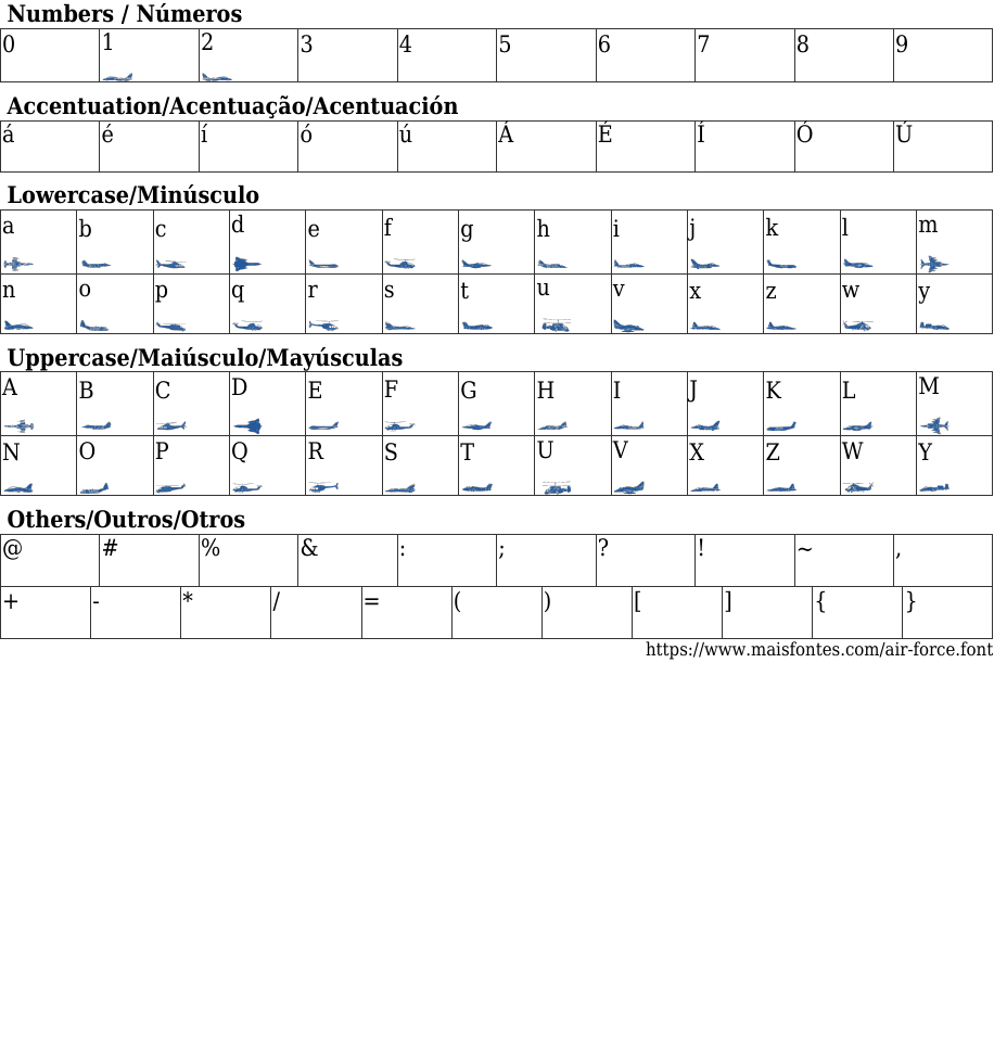 Air Force: Free Font Download | MaisFontes