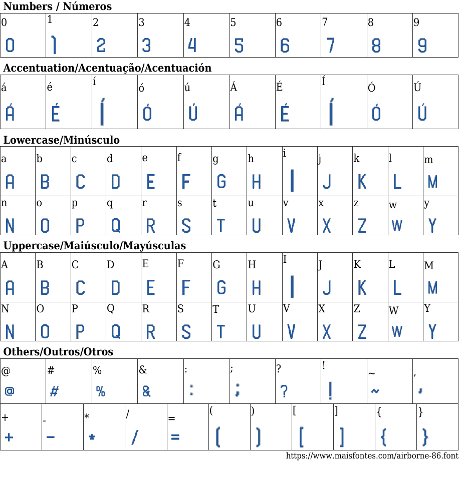 Airborne 86: Free Font Download | MaisFontes