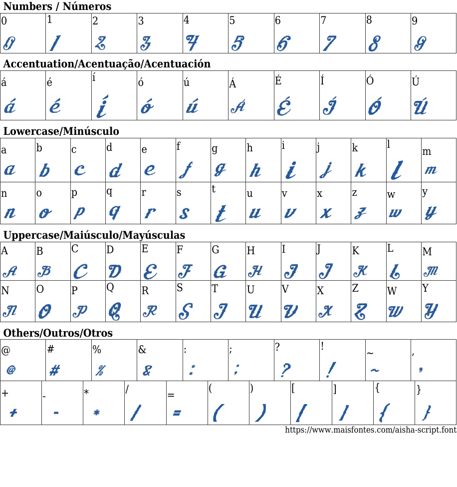 Aisha Script: Baixar Fonte Grátis | MaisFontes