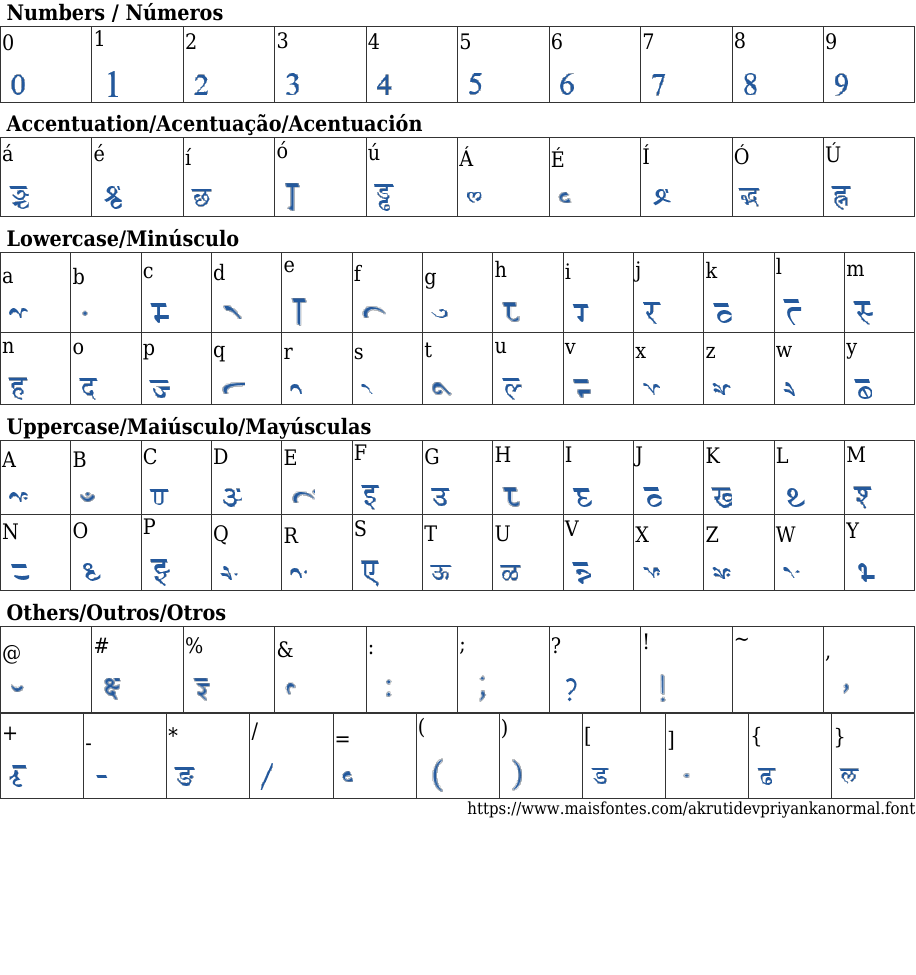 Akruti Dev Priyanka Normal: Download Free Font | MaisFontes
