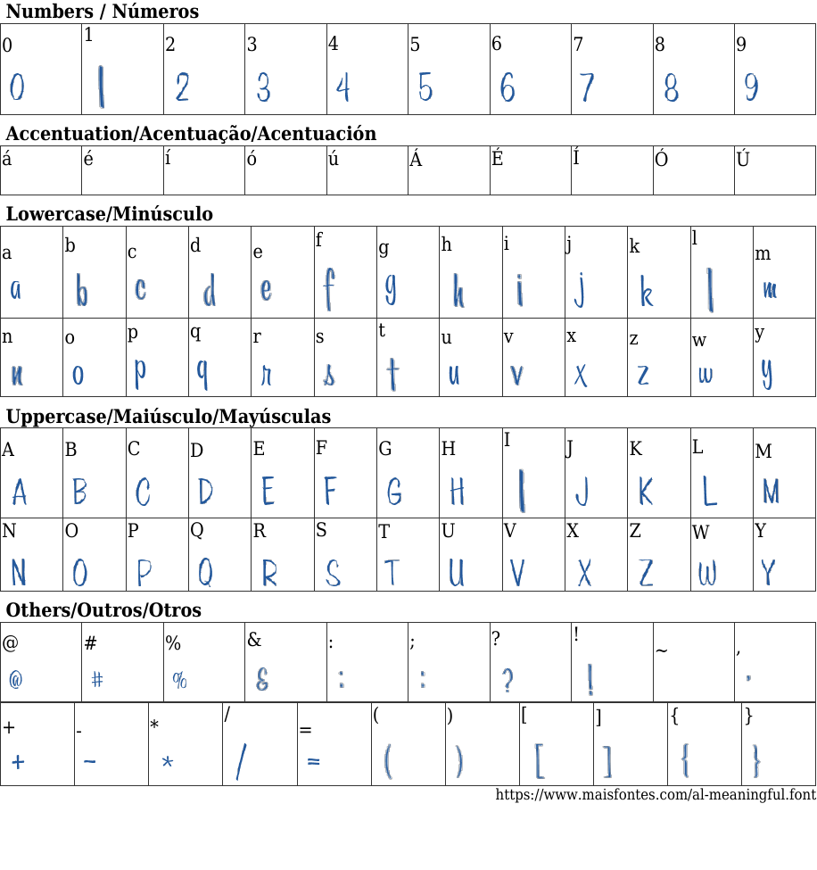 AL Meaningful: Free Font Download | MaisFontes