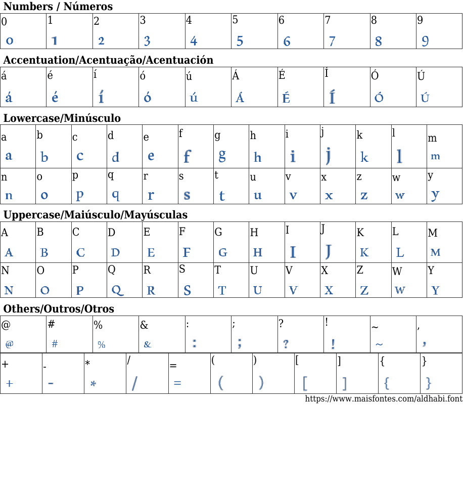 Aldhabi Font: Free Download | MaisFontes