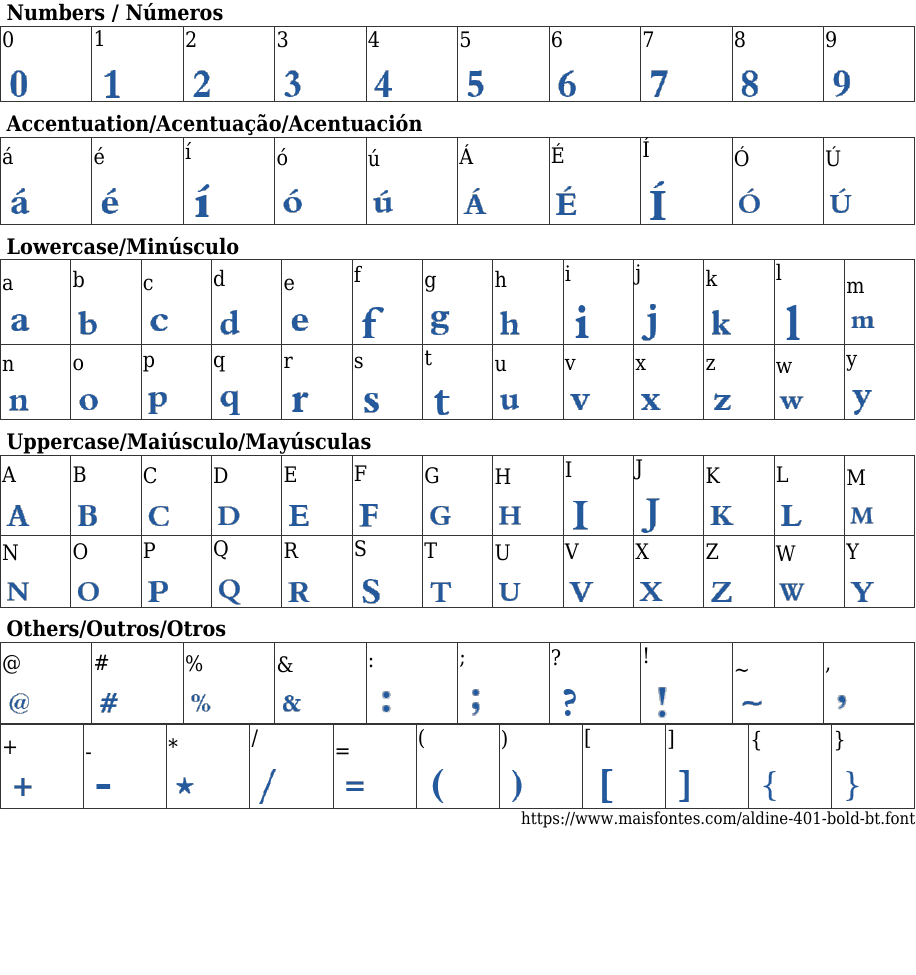 Aldine 401 BT Bold Font: Free Download | MaisFontes