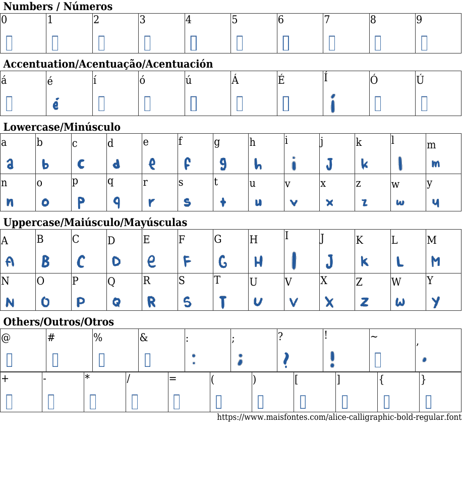 Alice Calligraphic Bold Regular: Baixar Fonte Grátis | MaisFontes