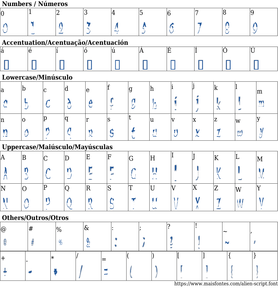 Alien Script Font: Free Download | MaisFontes