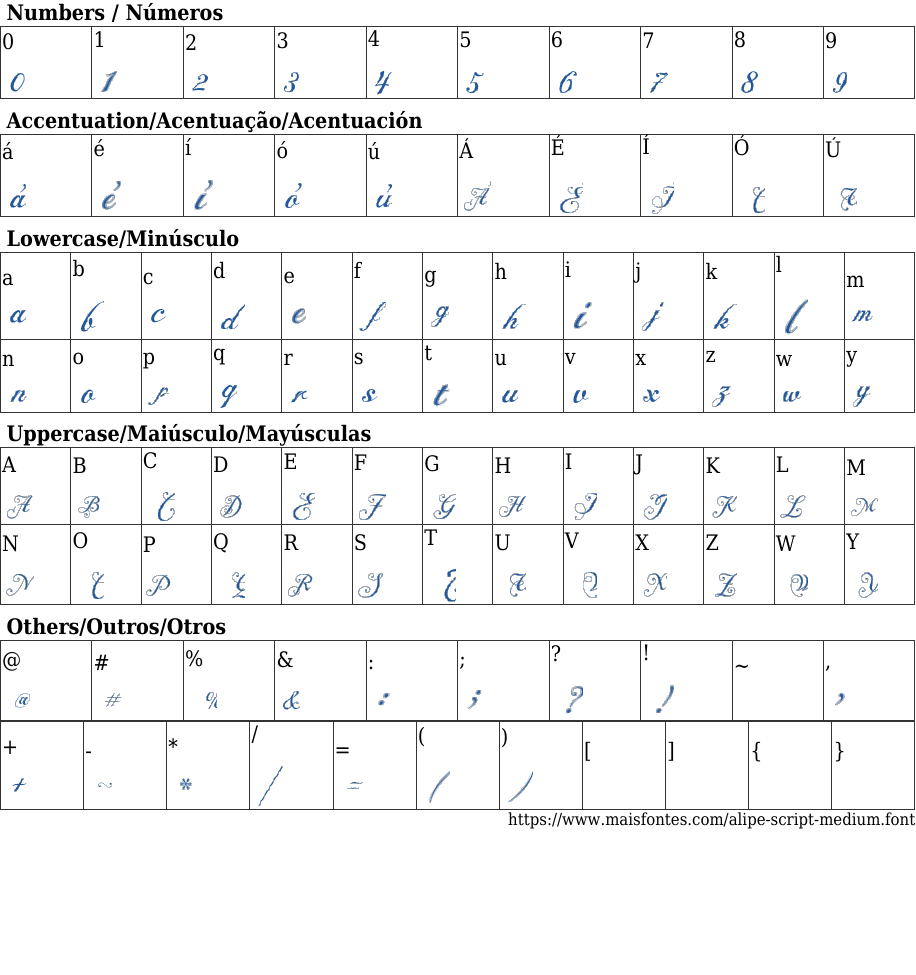 Alipe Script Medium: Free Font Download | MaisFontes