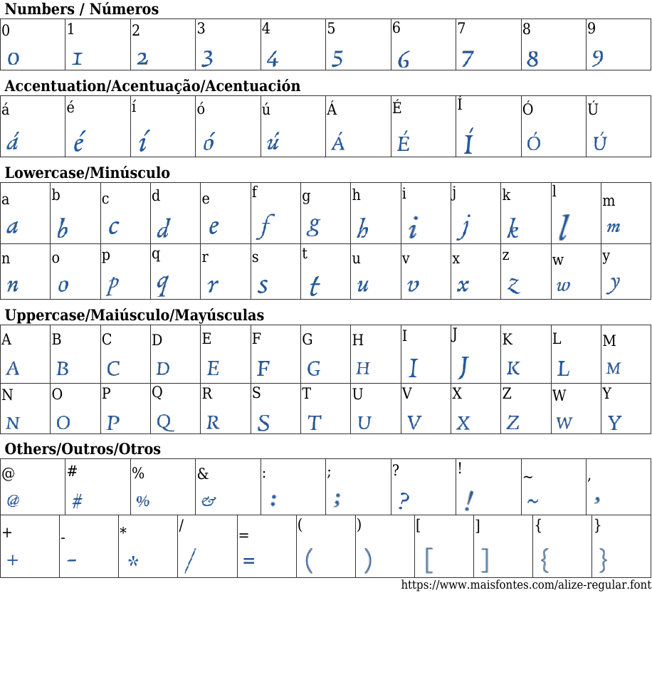 Alize Regular: Free Font Download | MaisFontes