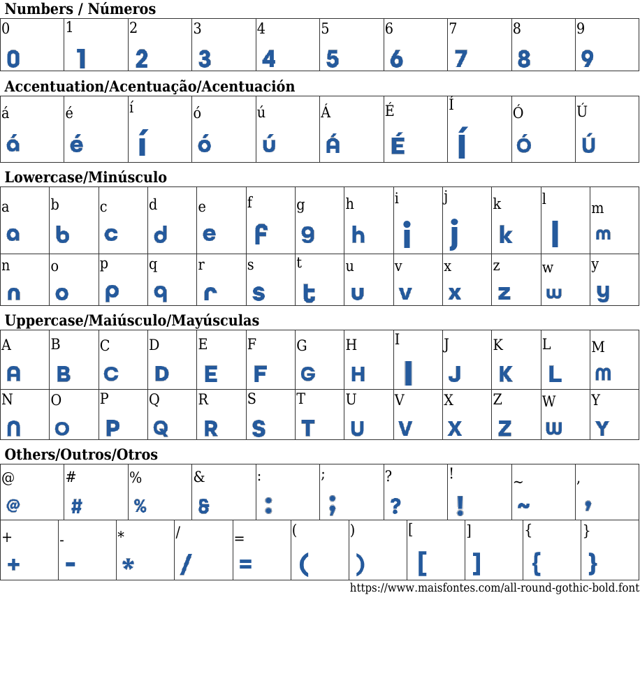 All Round Gothic Bold Font: Free Download | MaisFontes