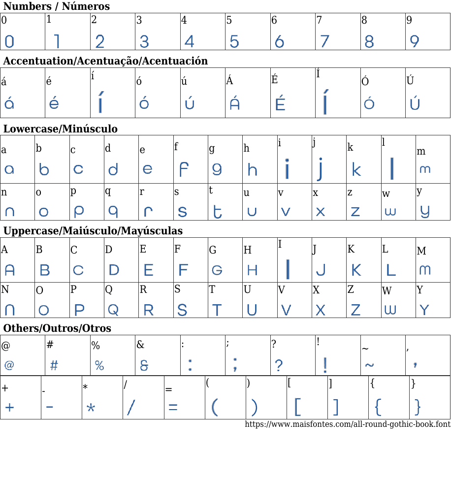 All Round Gothic Book Font: Free Download | MaisFontes