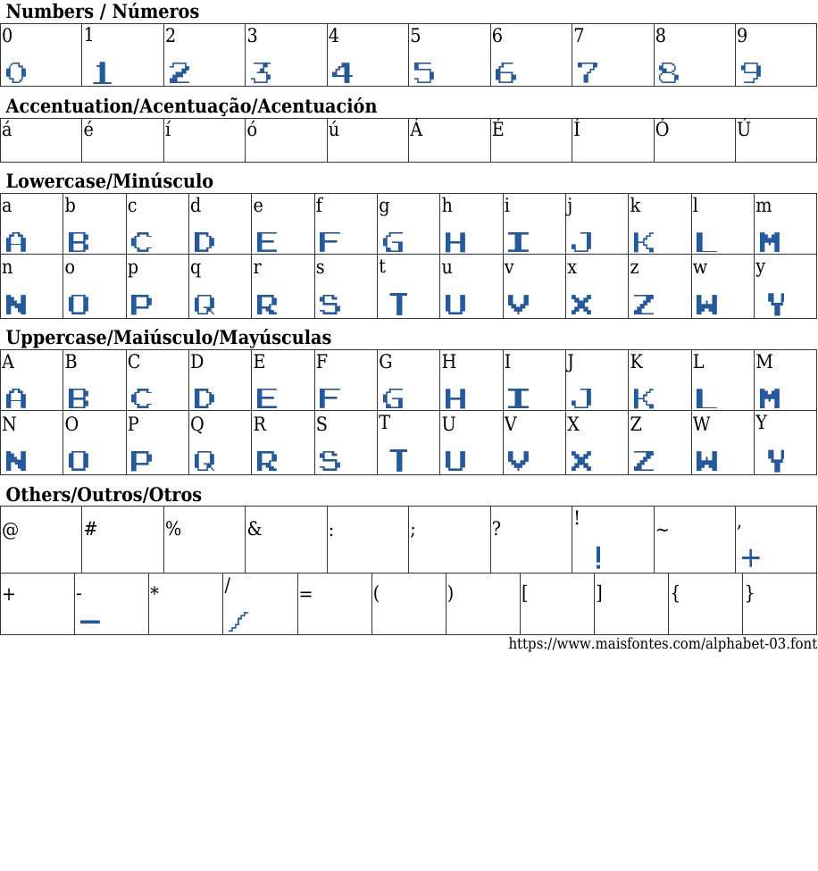Alphabet 03: Free Font Download | MaisFontes