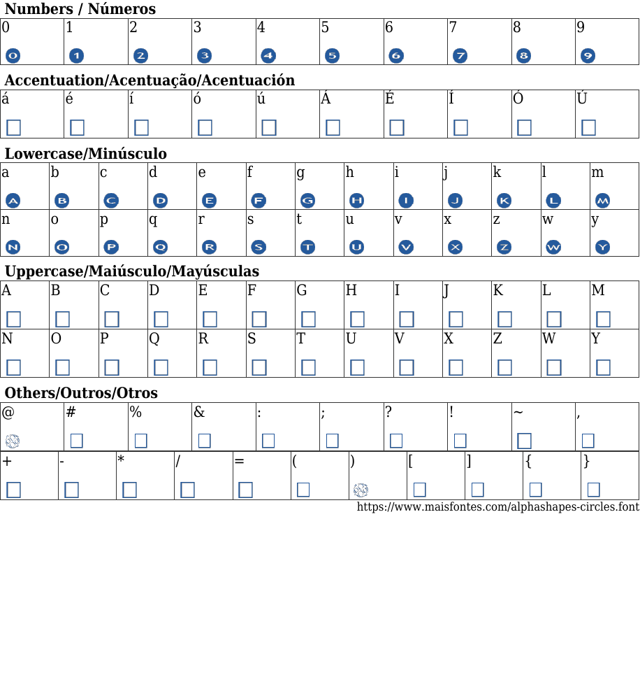 alpha shapes circles Font: Free Download | MaisFontes