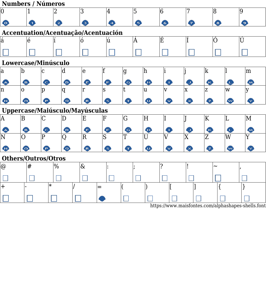 AlphaShapes shells: Baixar Fonte Grátis | MaisFontes