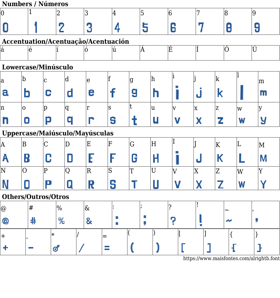 Alright Letter B: Free Font Download | MaisFontes