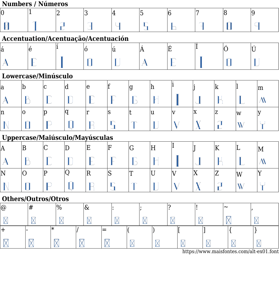 Alt EX01: Free Font Download | MaisFontes