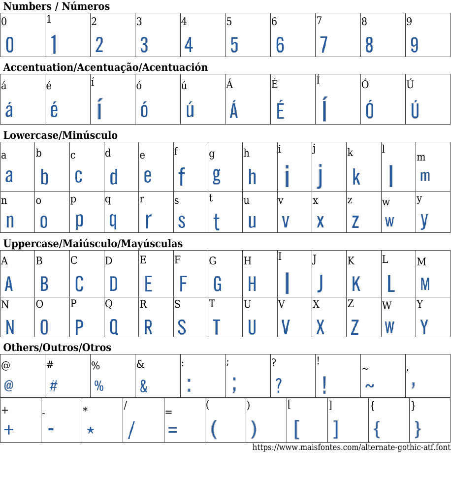 Alternate Gothic ATF Font: Free Download | MaisFontes