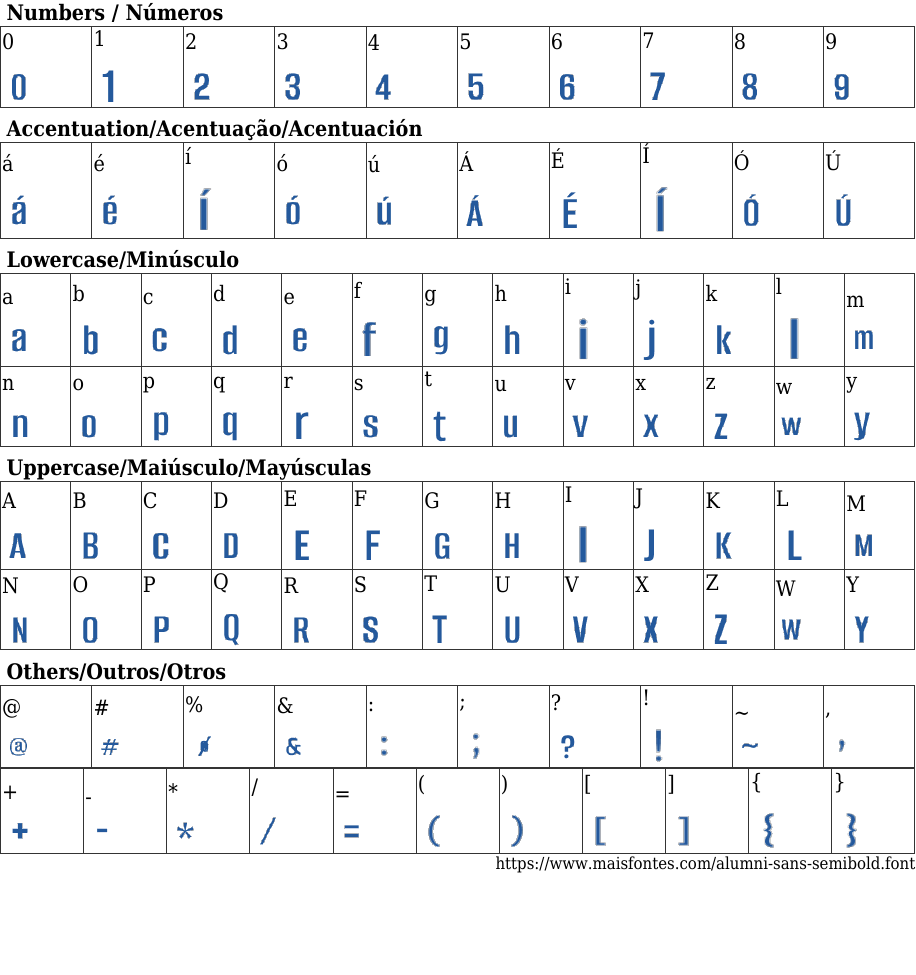 Alumni Sans SemiBold: Free Font Download | MaisFontes