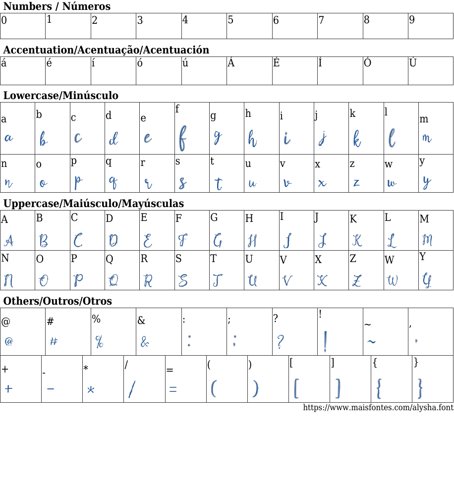 Alysha: Free Font Download | MaisFontes