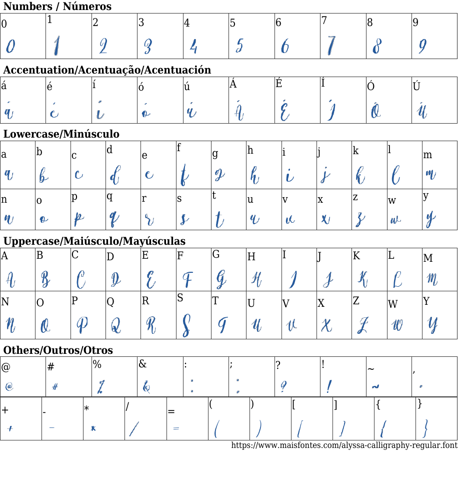 Alyssa Calligraphy: Free Font Download | MaisFontes