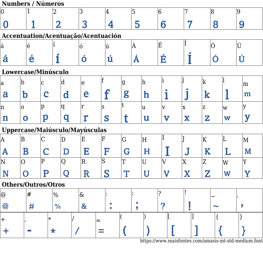 Amasis MT Std Medium: Free Font Download | MaisFontes