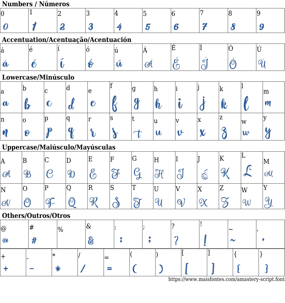 Amastery Script: Free Font Download | MaisFontes