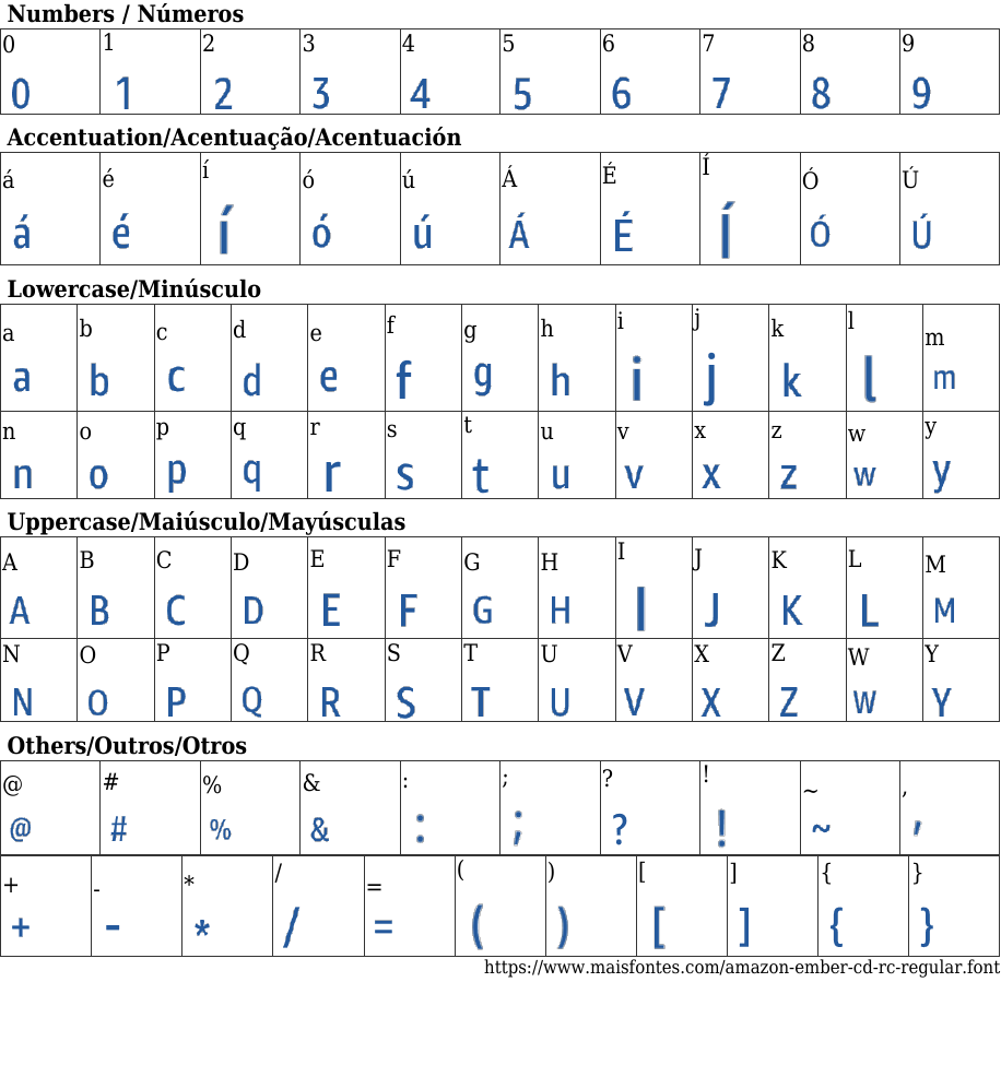 Amazon Ember Condensed RC Regular: Free Font Download | MaisFontes
