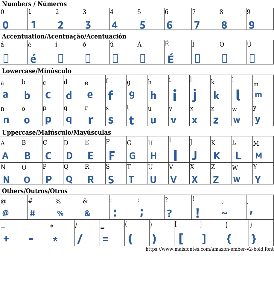 Amazon Ember V2 Bold：免费字体下载 | MaisFontes