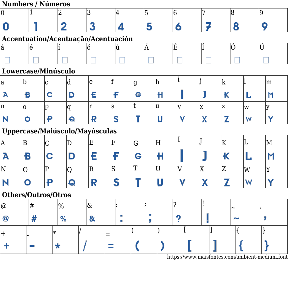 Ambient Medium: Descargar Fuente Gratis | MaisFontes