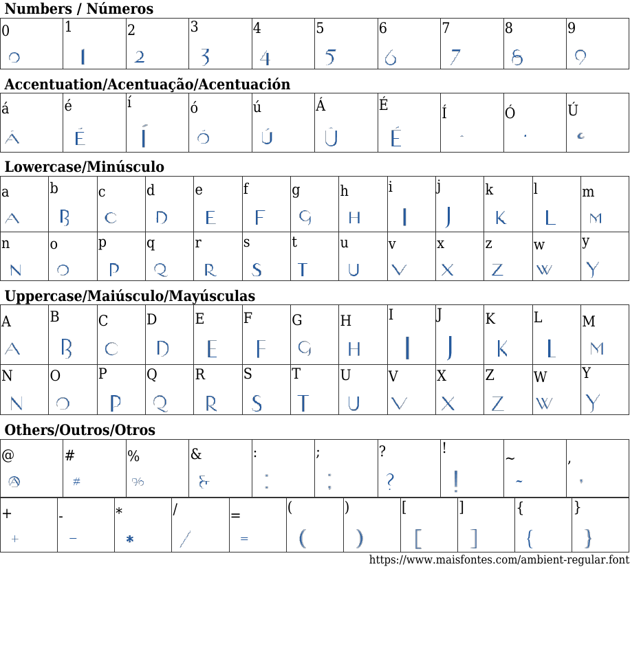 Ambient Regular: Free Font Download | MaisFontes