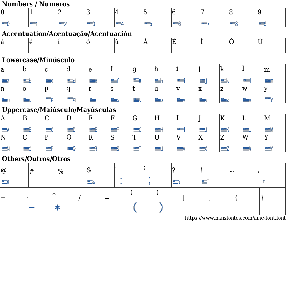 AME: Baixar Fonte Grátis | MaisFontes