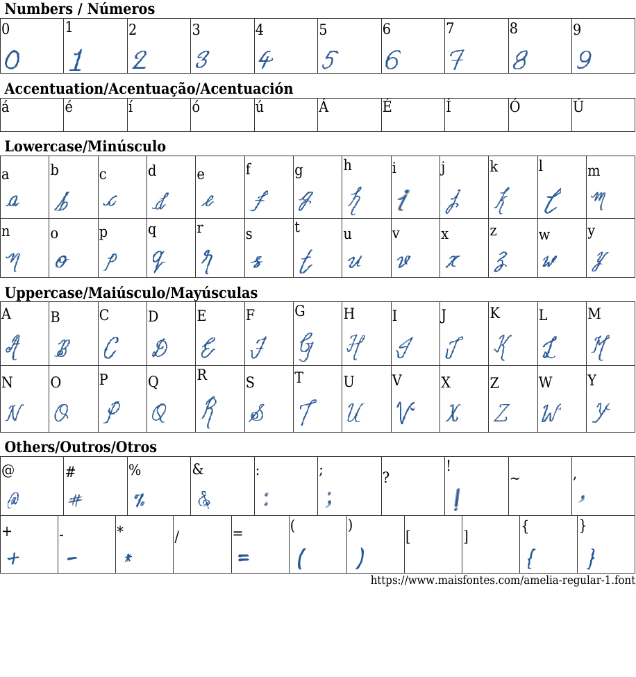 Amelia Regular Font: Free Download | MaisFontes