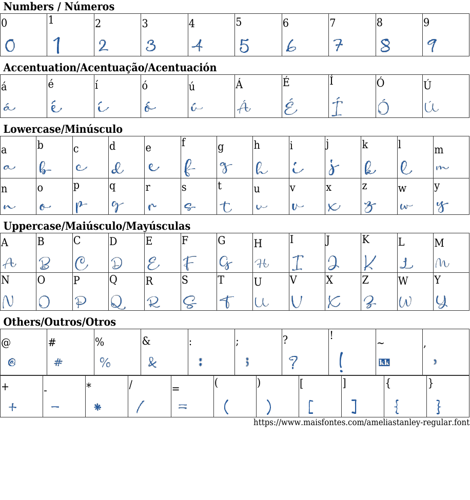 Amelia Stanley Regular: Baixar Fonte Grátis | MaisFontes
