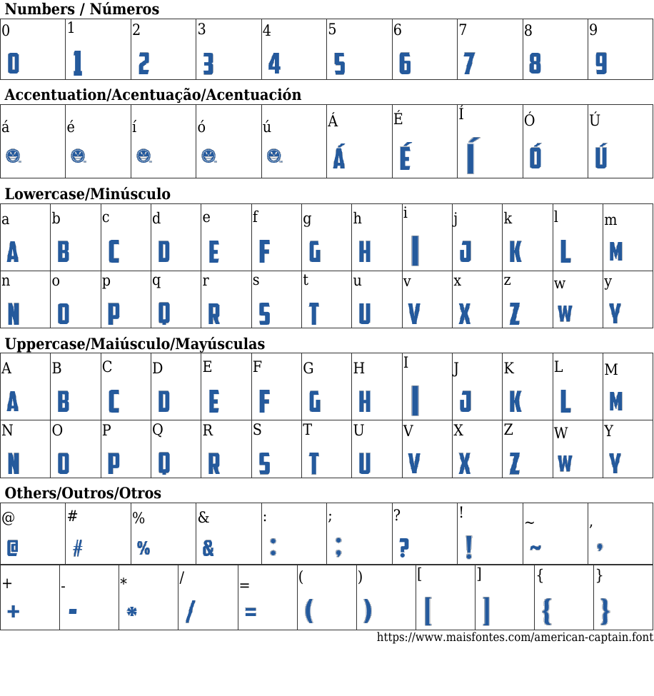 American Captain Font: Free Download | MaisFontes