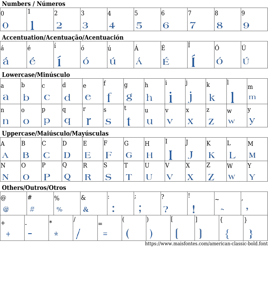 American Classic Bold: Free Font Download | MaisFontes