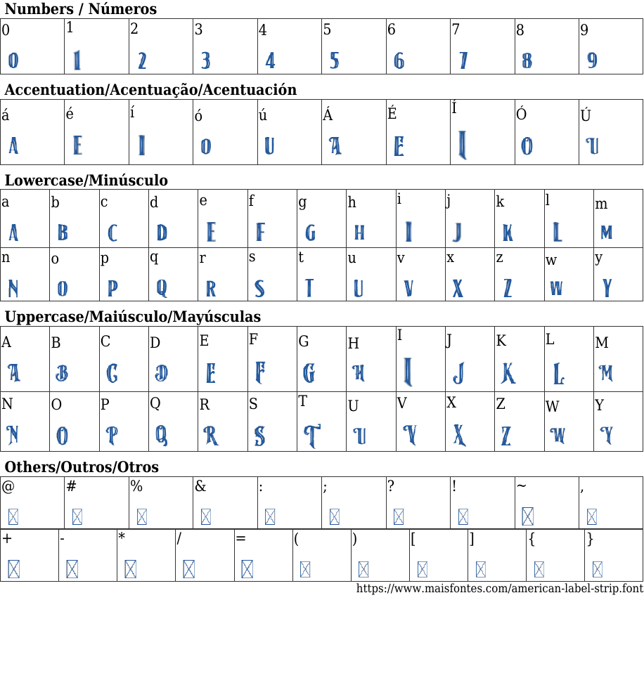American Label Strip: Baixar Fonte Grátis | MaisFontes
