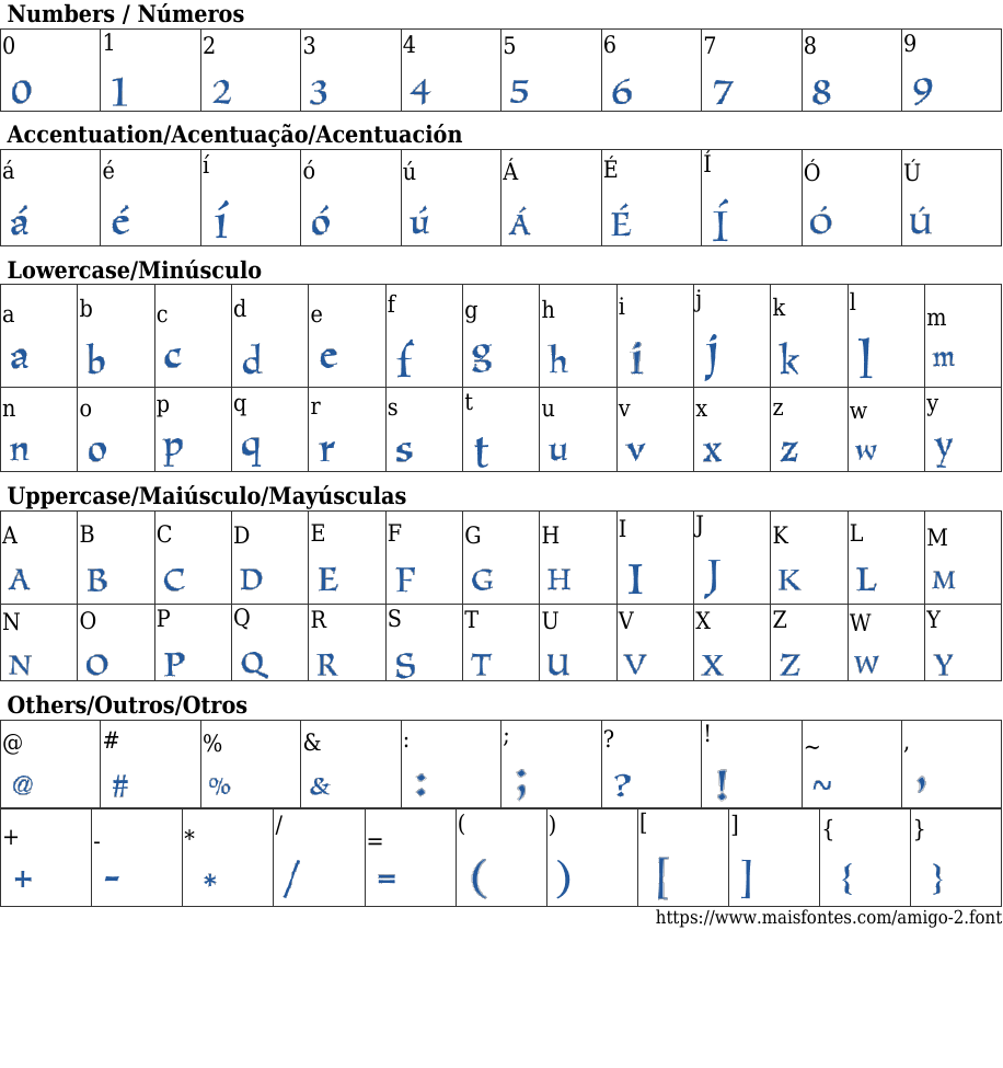 Amigo Fonts: Free Font Download | MaisFontes