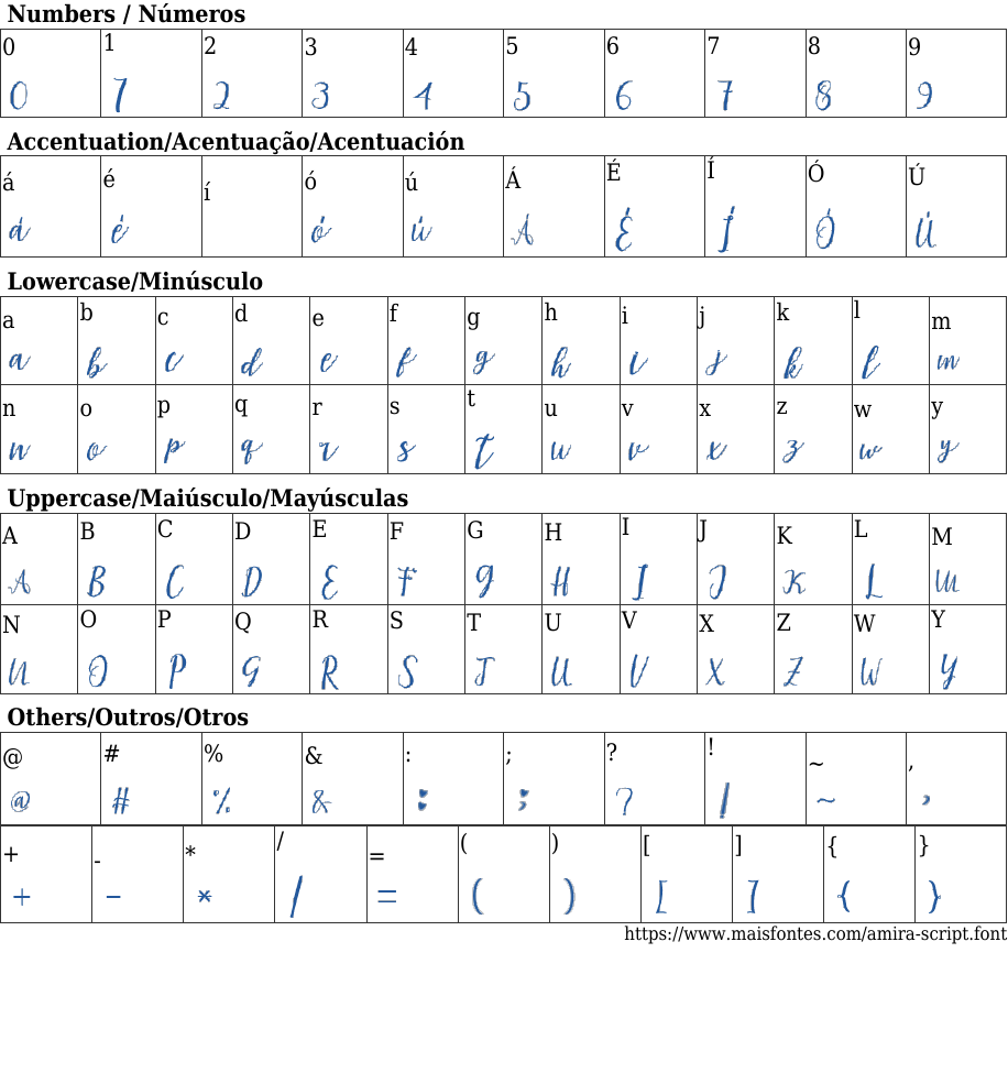 Amira Script: Free Font Download | MaisFontes