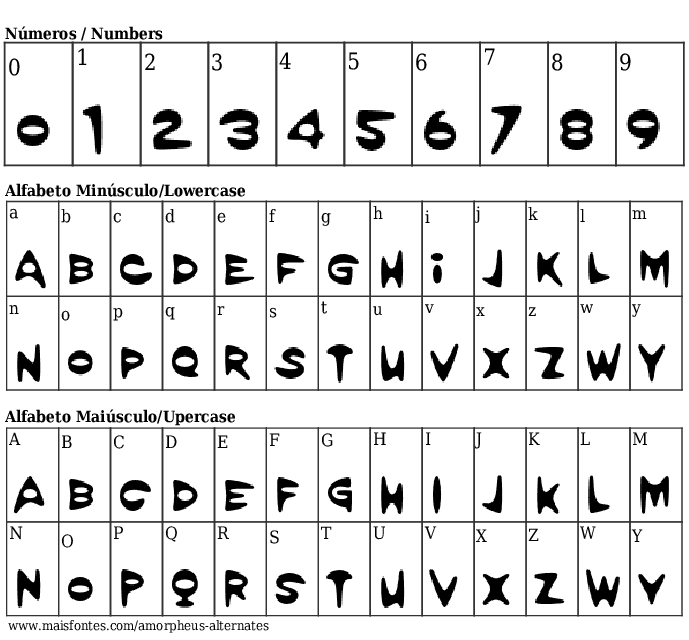 Amorpheus Alternates: Free Font Download | MaisFontes
