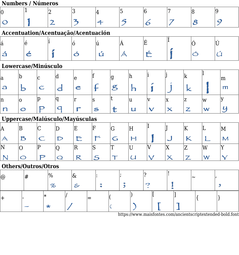Ancient Script Extended Bold: Free Font Download | MaisFontes
