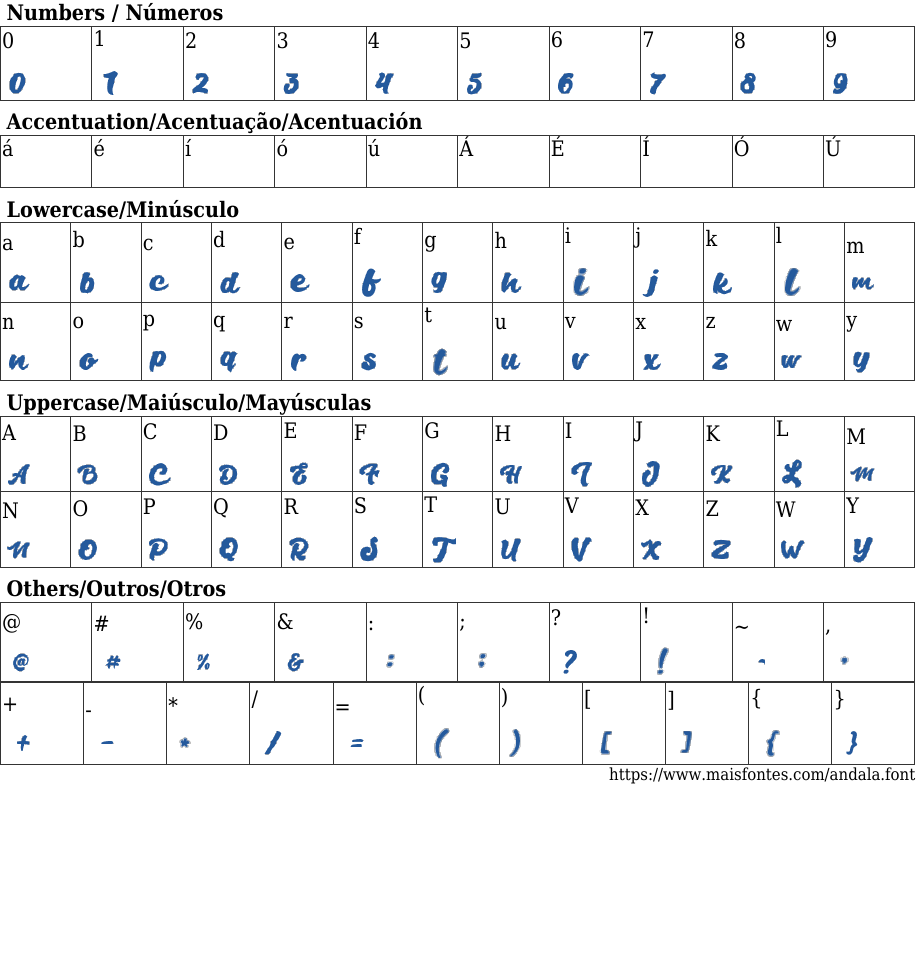 Andala: Free Font Download | MaisFontes