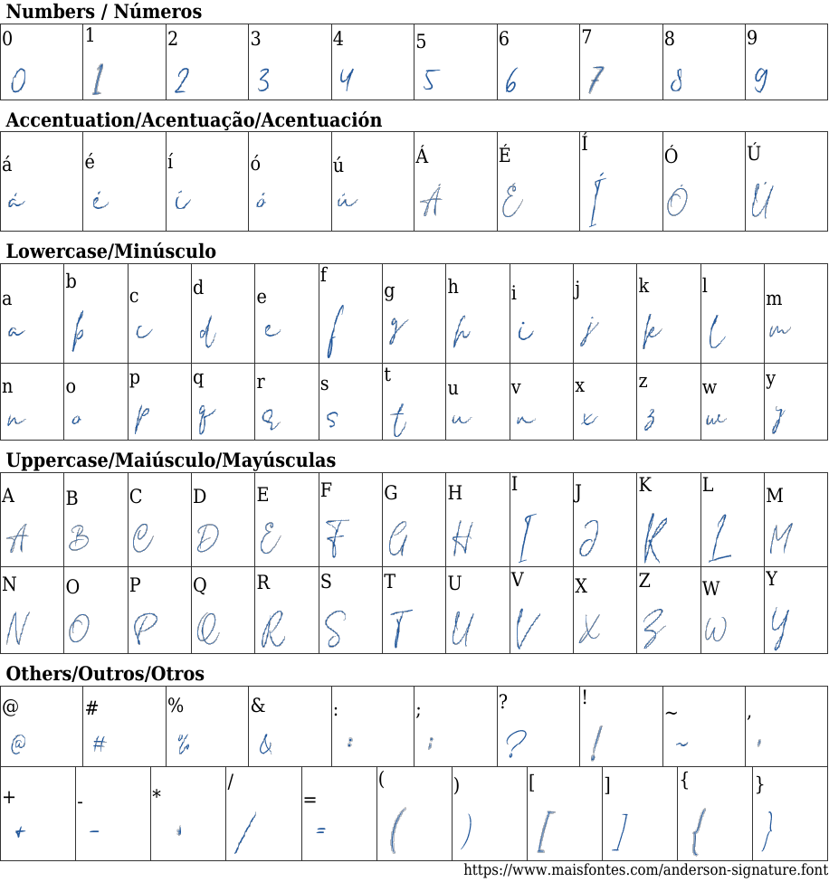 Anderson Signature: Descargar Fuente Gratis | MaisFontes